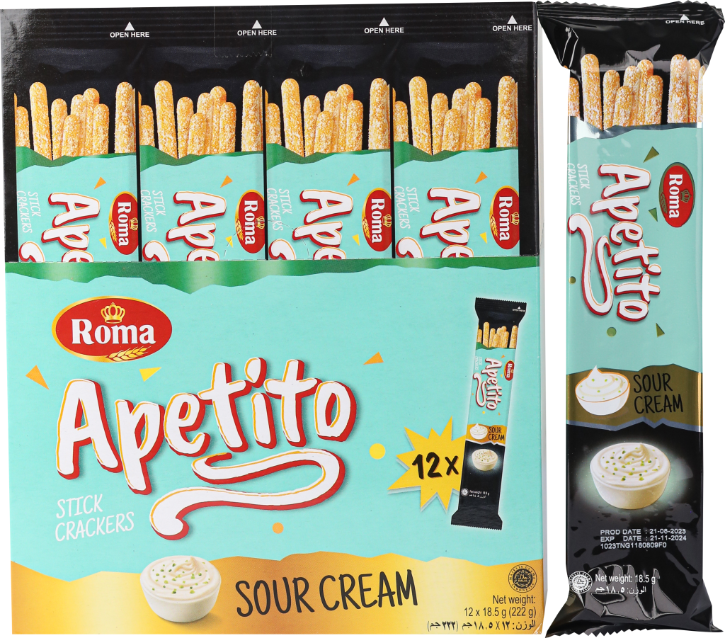 Roma Apetito Sour Cream Biscuit Sticks 18.5g - Qutoom